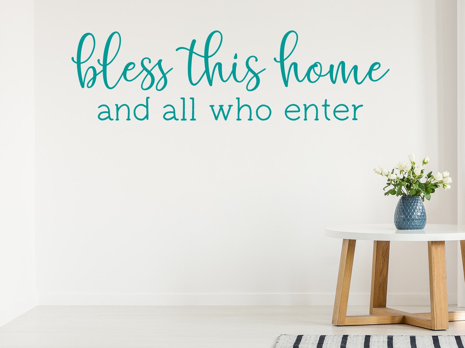 Bless This Home Wall Decal Bless This Home and Wll Who Enter - Etsy