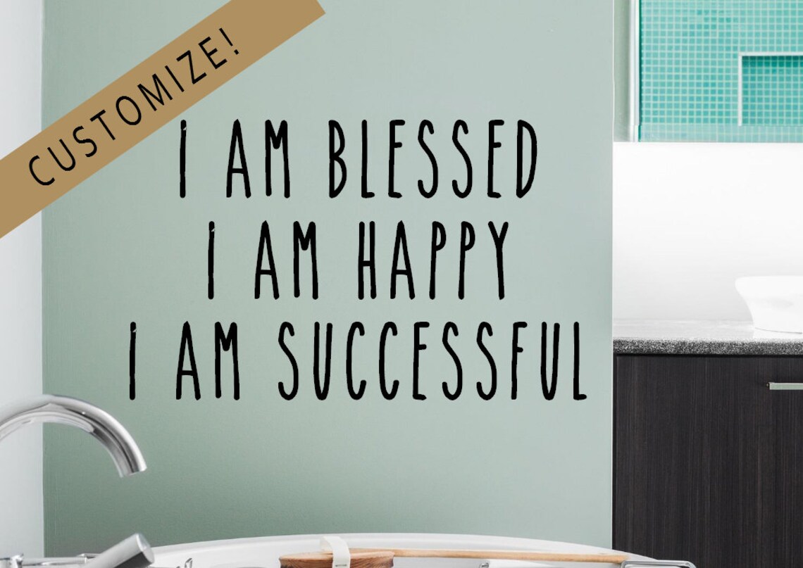 Mirror Affirmation Decal, Affirmation Decal, Mantra Decal, Custom ...