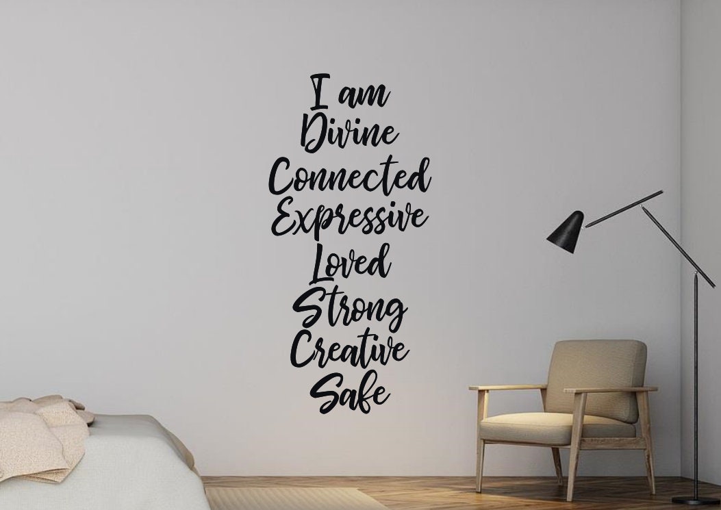 Chakra Wall Decal Spiritual Wall Decal Chakra Wall Decor - Etsy