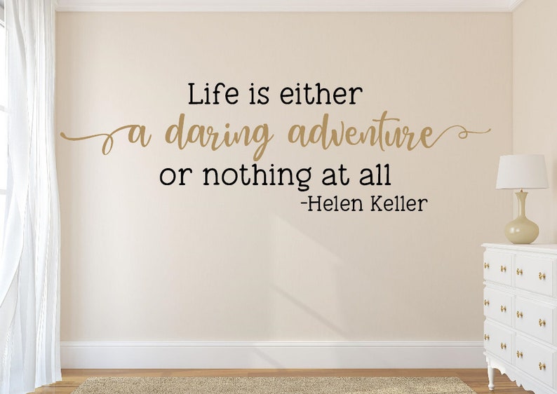 Inspirational Quote Wall Decal - Inspirational Wall Decal ...