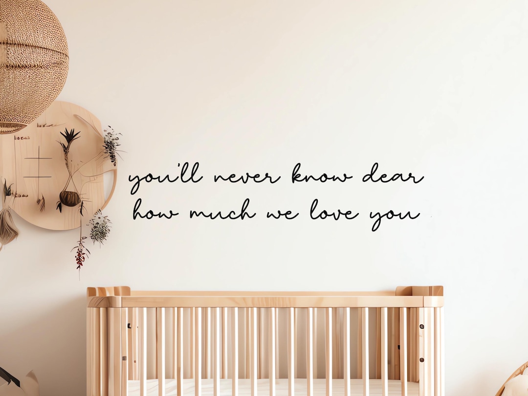 Lullaby Quote Wall Decal: Boho Nursery Art - Etsy