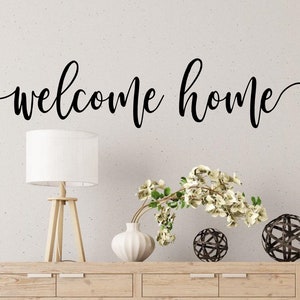 Welcome Home Wall Decal- Welcome Home Decal- Welcome Home Door Decal ...