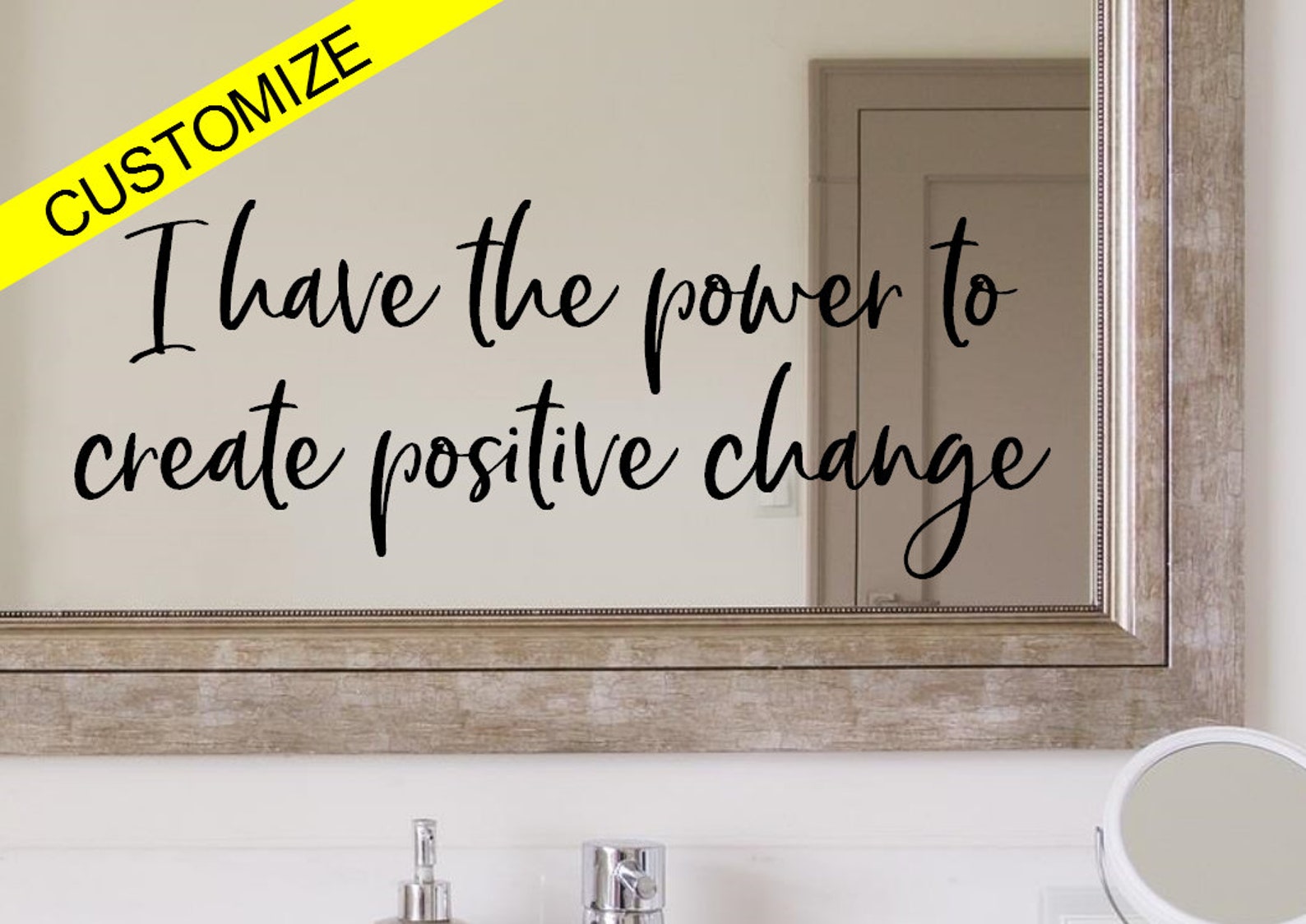 Mirror Affirmation Decal Affirmation Decal Mantra Decal - Etsy