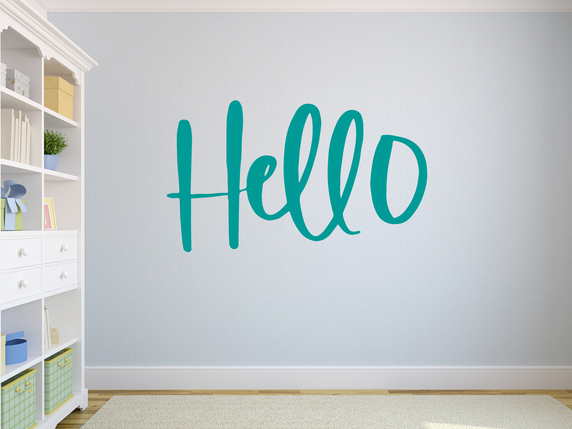 Hello wall decal Hello decal Hello decal for front door | Etsy