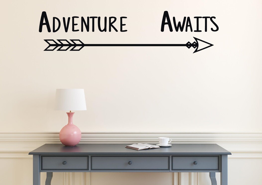 Adventure Awaits Wall Decor Adventure Awaits Wall Decal | Etsy