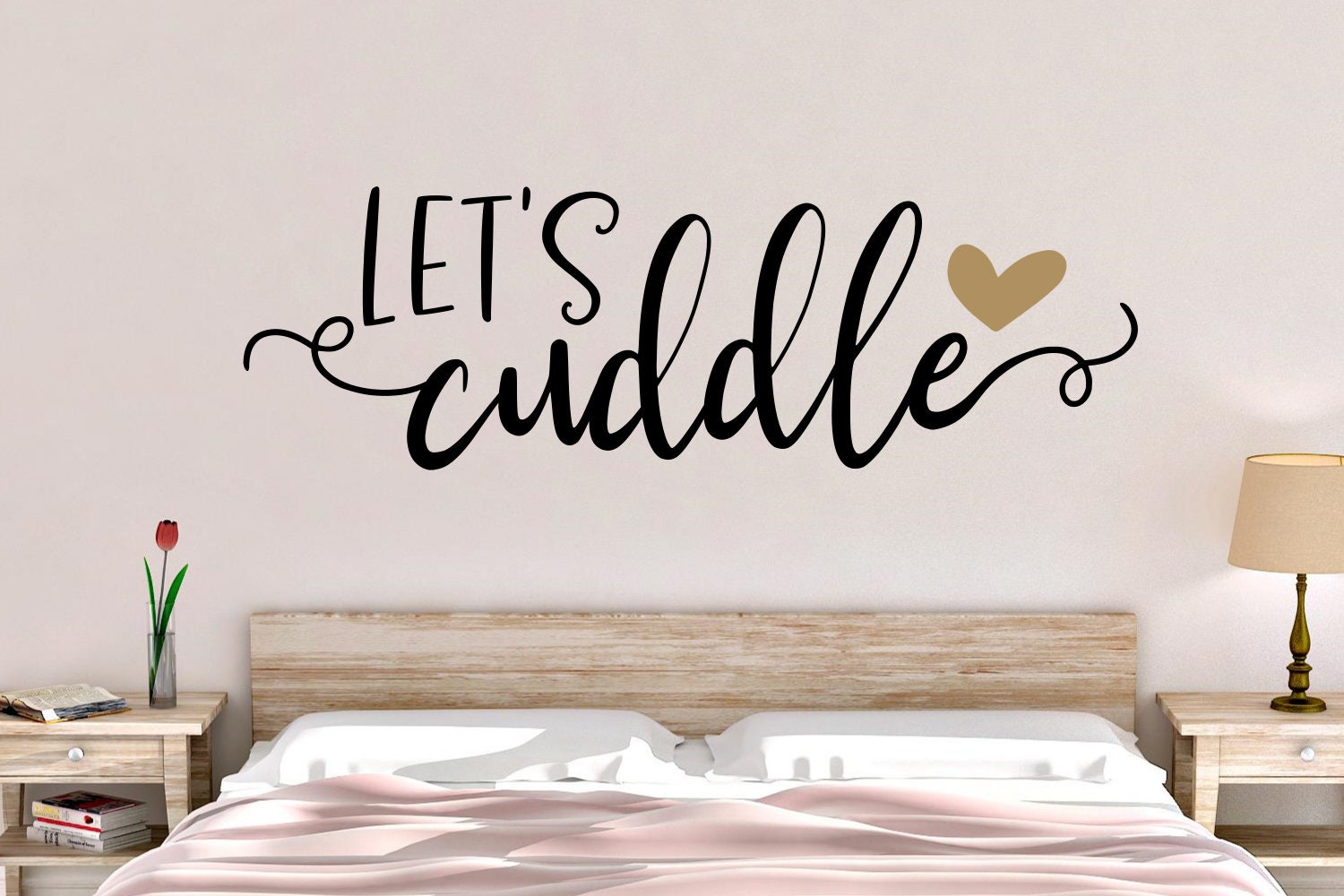 Let's Cuddle Wall Decal Let's Cuddle Wall Decor We - Etsy