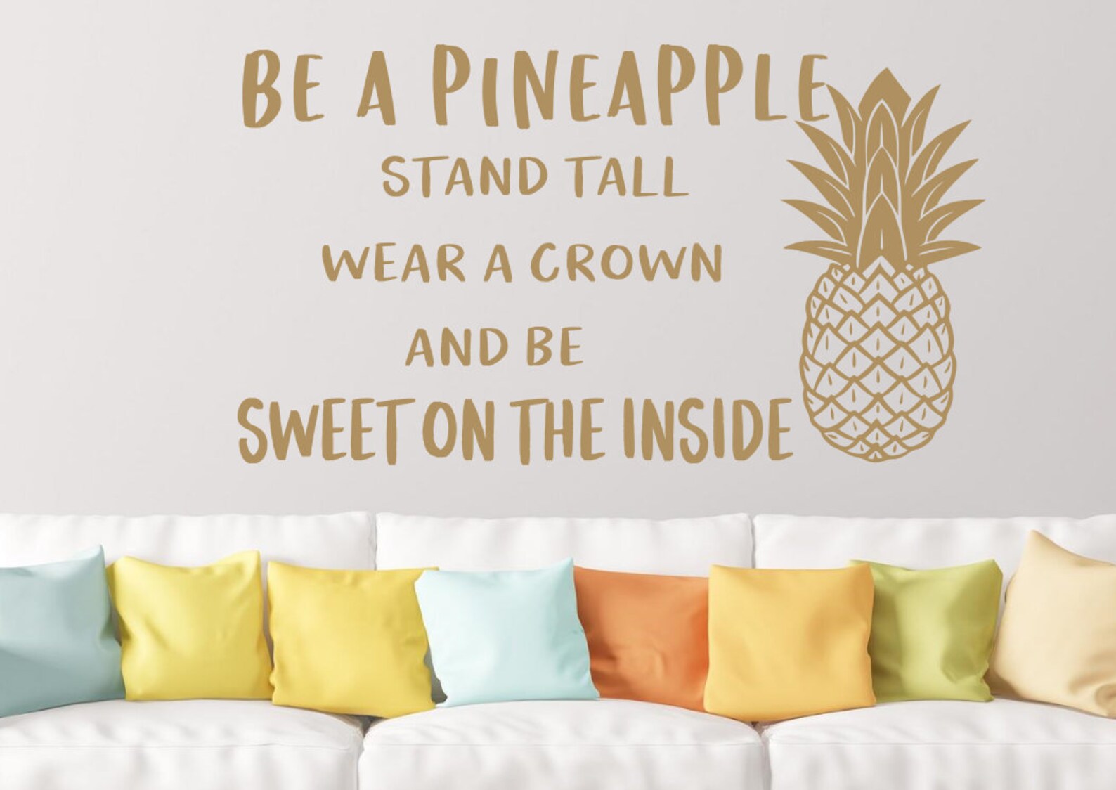 Be a Pineapple Decal Be Like a Pineapple Pineapple Decal Be - Etsy