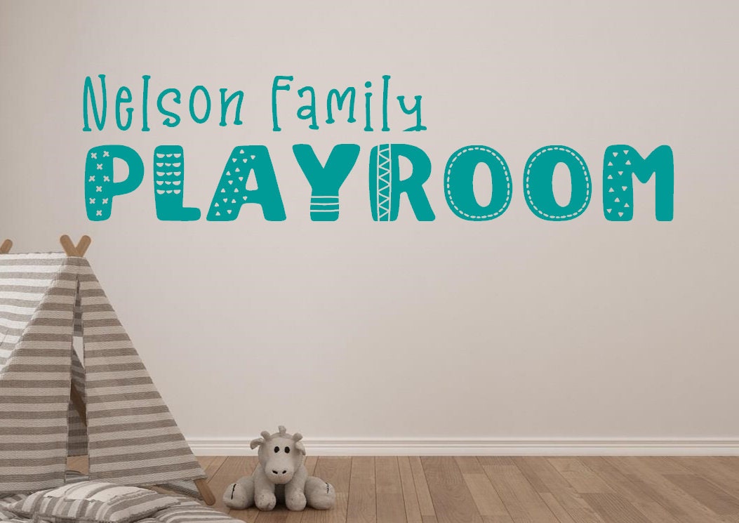 Playroom Wall Decal Play Room Decal Playroom Wall Decor - Etsy