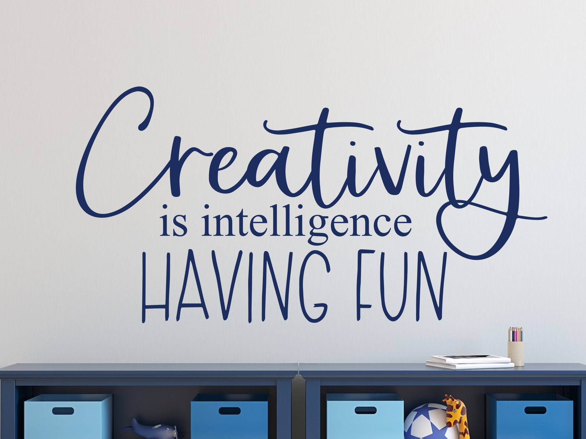 Creativity Is Intelligence Having Fun Banner