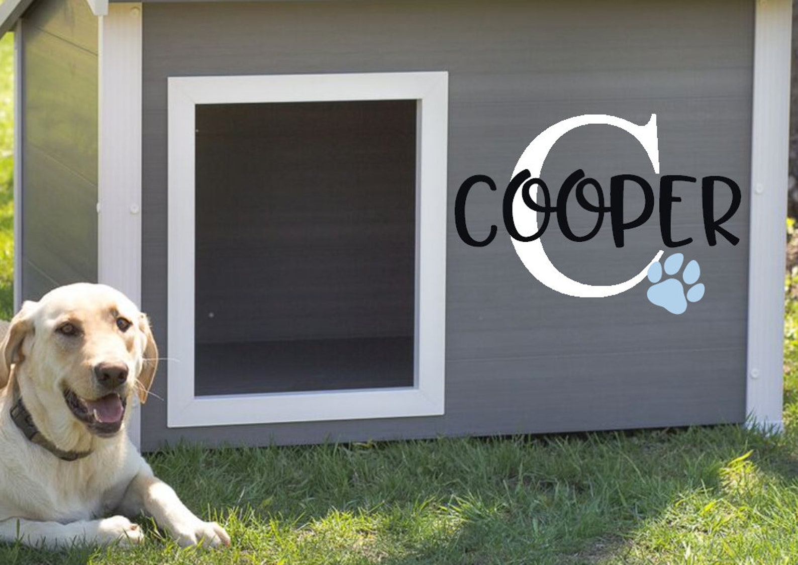 Dog Name Wall Decal, Dog Wall Decal, Dog Name Sticker, Custom Dog Decal ...