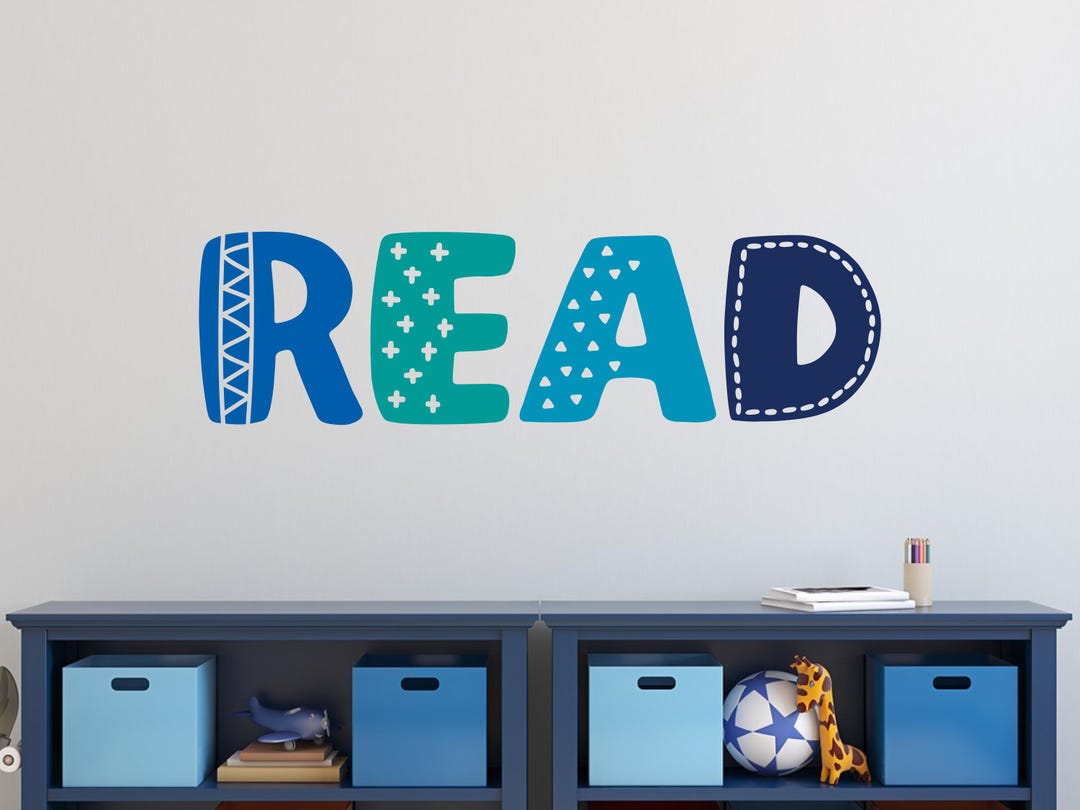 Multicolored Read Decal - Read Wall Decal - Classroom Wall Decal ...