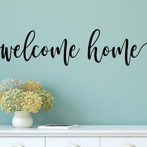 Welcome Home Wall Decal- Welcome Home Decal- Welcome Home Door Decal ...