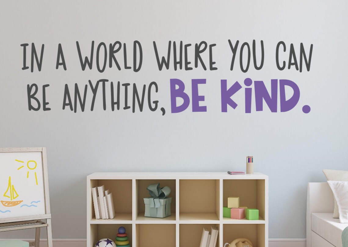 Be Kind Decal Be Kind Wall Decor Be Kind Wall Decal - Etsy