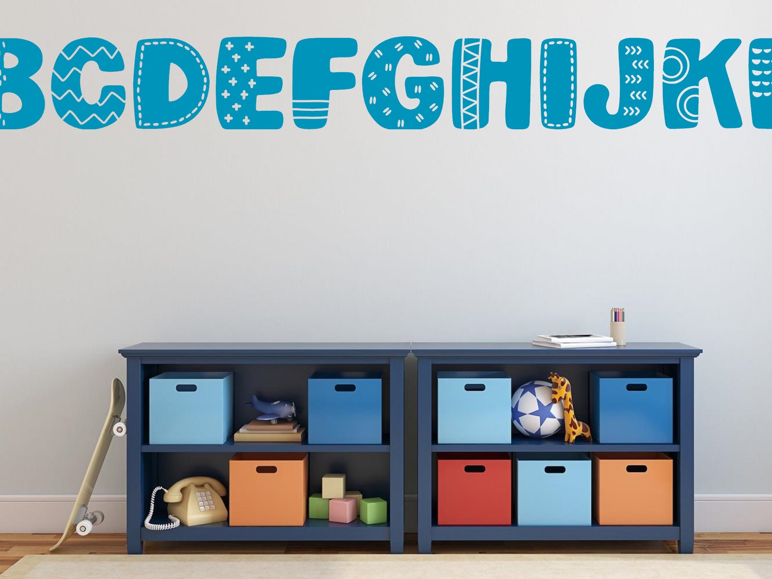 Alphabet Wall Decals ABC Decals Alphabet Decals ABC Wall | Etsy