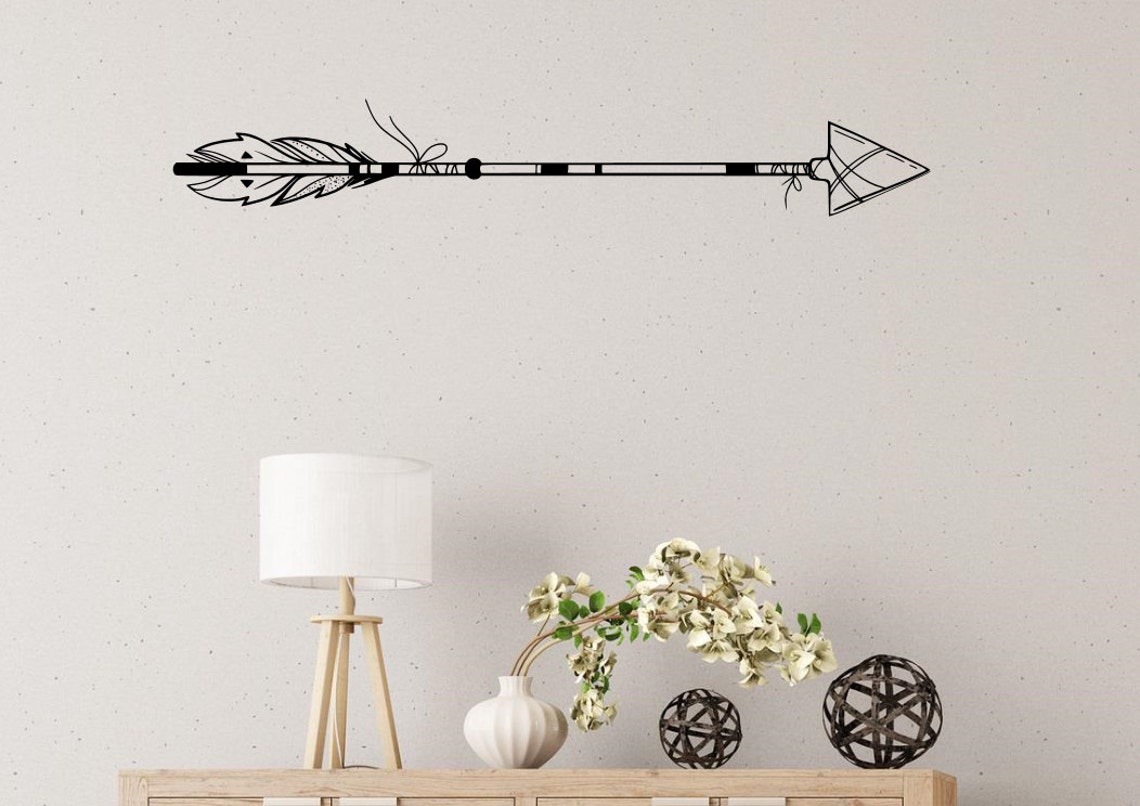 Detailed Arrow Wall Decal Arrow Vinyl Decal Arrow Decal | Etsy