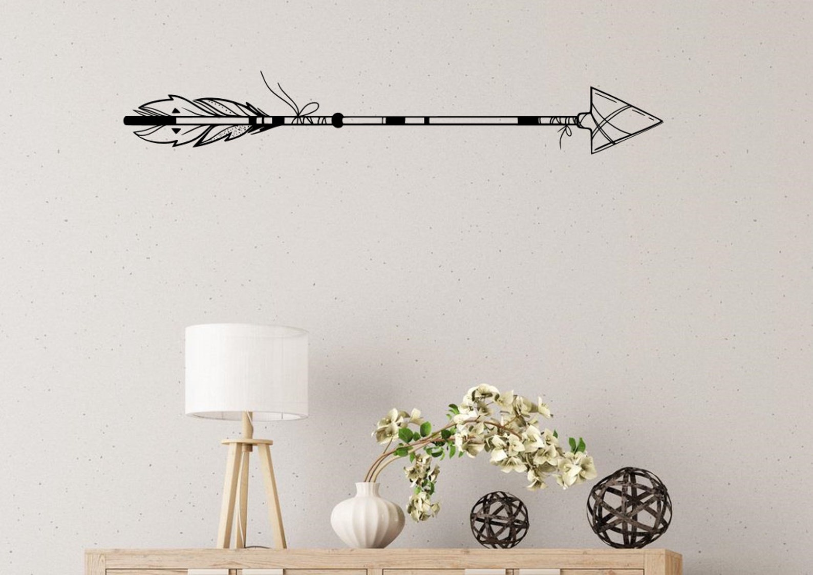 Detailed Arrow Wall Decal Arrow Vinyl Decal Arrow Decal | Etsy