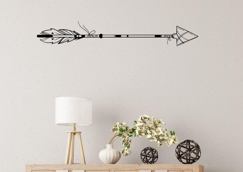 Detailed Arrow Wall Decal Arrow Vinyl Decal Arrow Decal | Etsy