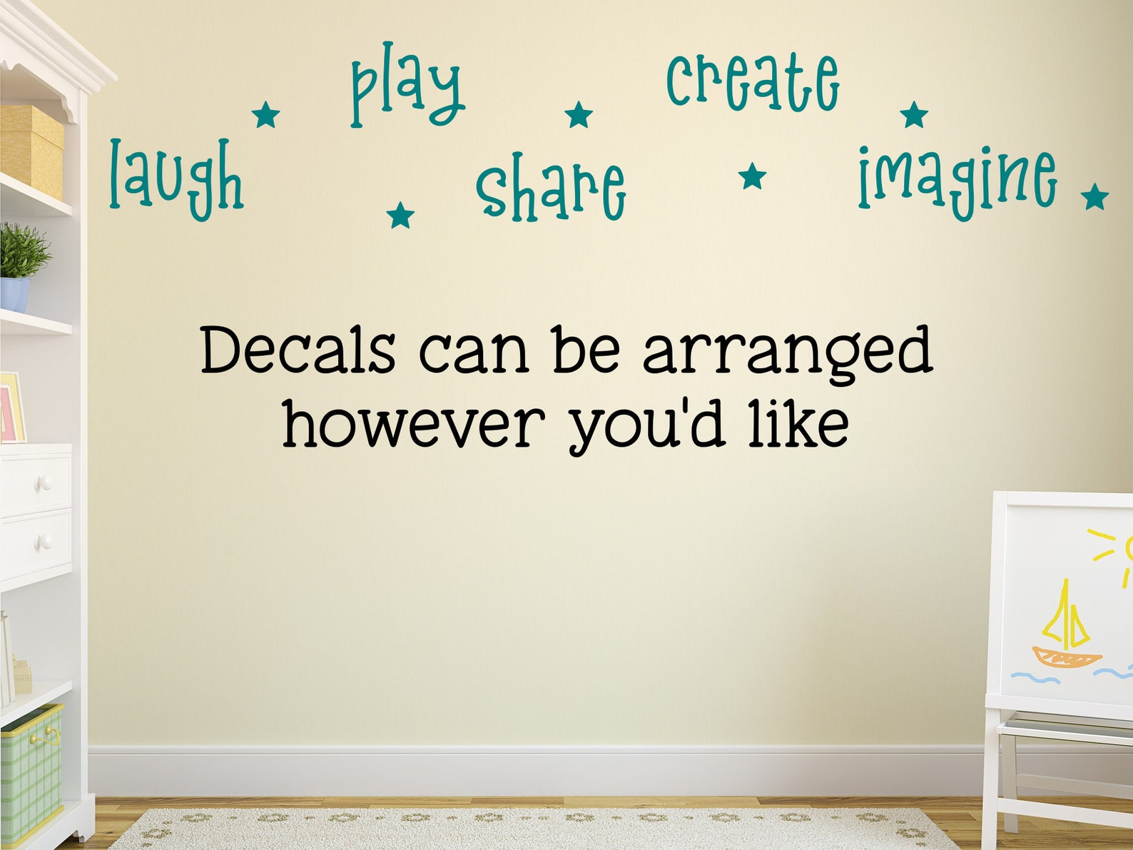 Kid's Border Decal Classroom Border Playroom Border | Etsy