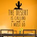 Desert Wall Decal Desert Wall Art Desert Wall Decor Desert Decal Cactus ...
