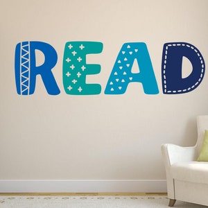 Multicolored Read Decal - Read Wall Decal - Classroom Wall Decal ...