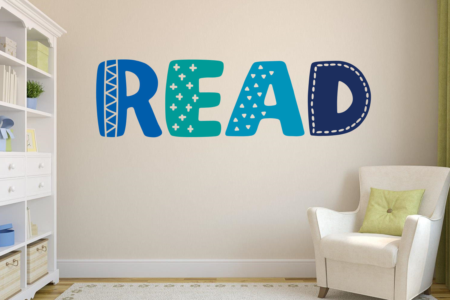 Multicolored Read Decal Read Wall Decal Classroom Wall | Etsy