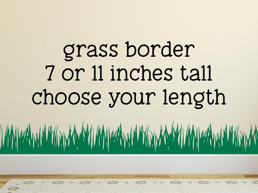 Grass Wall Decal - Grass Decal - Grass Border - Grass Vinyl Decal ...