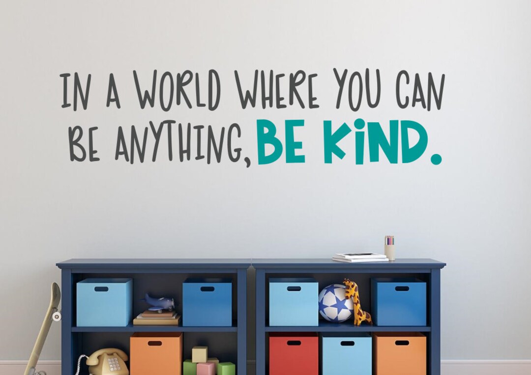 Be Kind Decal Be Kind Wall Decor Be Kind Wall Decal - Etsy
