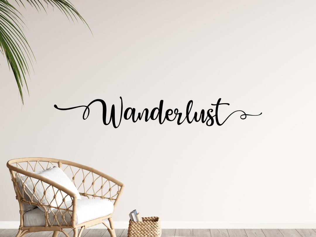 Wanderlust Decal - Wanderlust Wall Decal - Travel Wall Decal ...