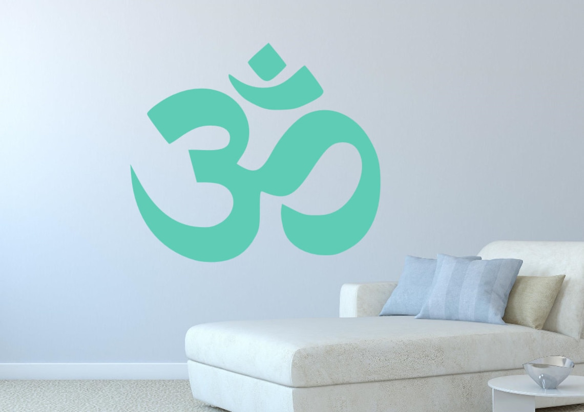 Ohm wall decal Ohm wall art Ohm sign Ohm symbol yoga | Etsy