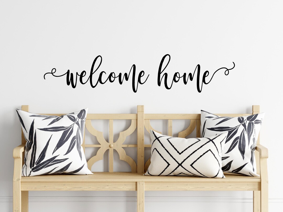Welcome Home Wall Decal- Welcome Home Decal- Welcome Home Door Decal ...
