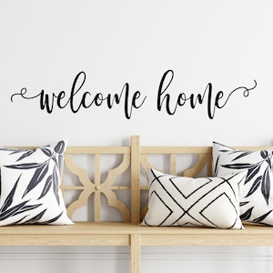 Welcome Home Wall Decal- Welcome Home Decal- Welcome Home Door Decal ...
