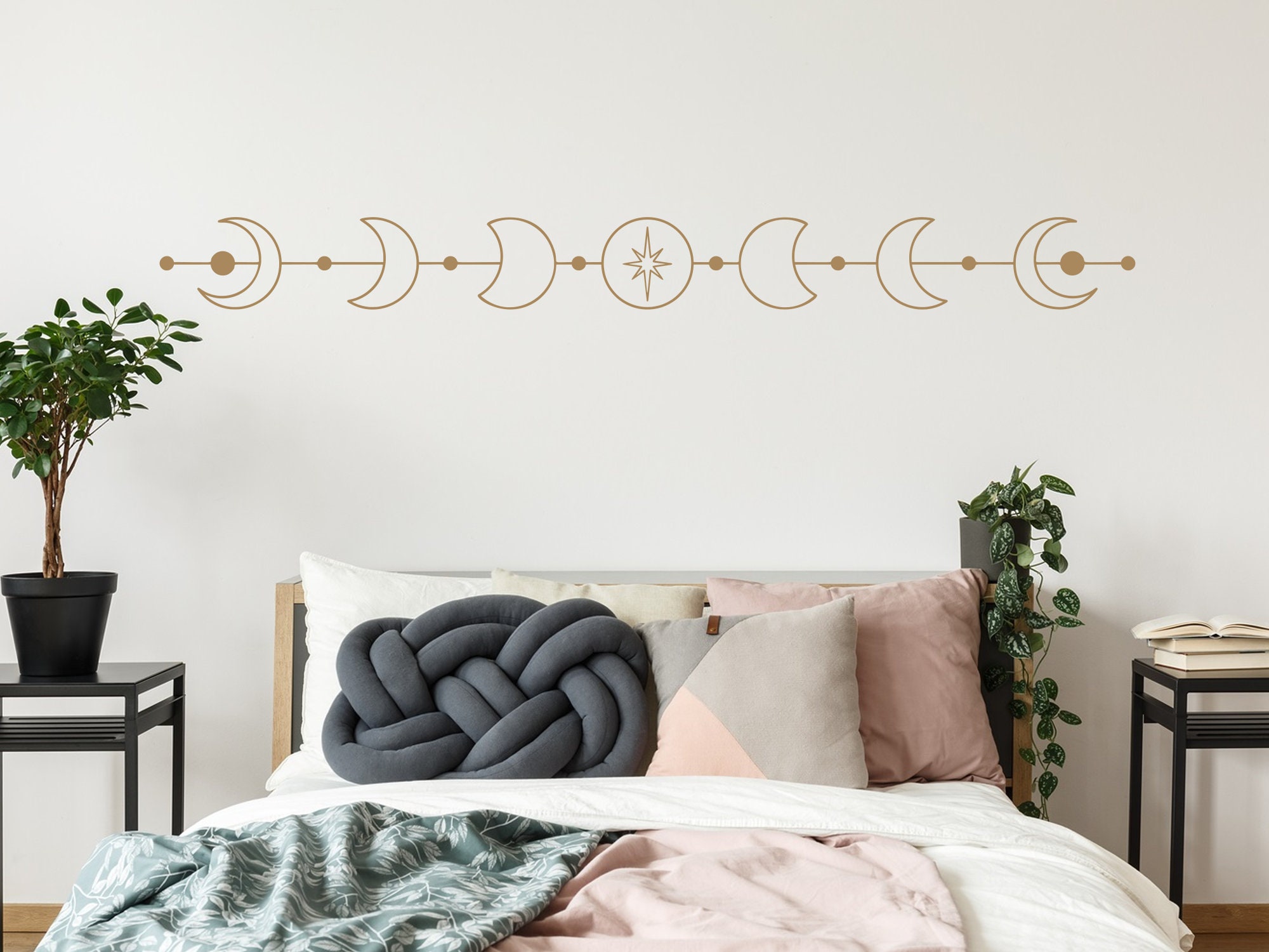 Moon phases wall decal Moon phases decal Moon phases vinyl | Etsy