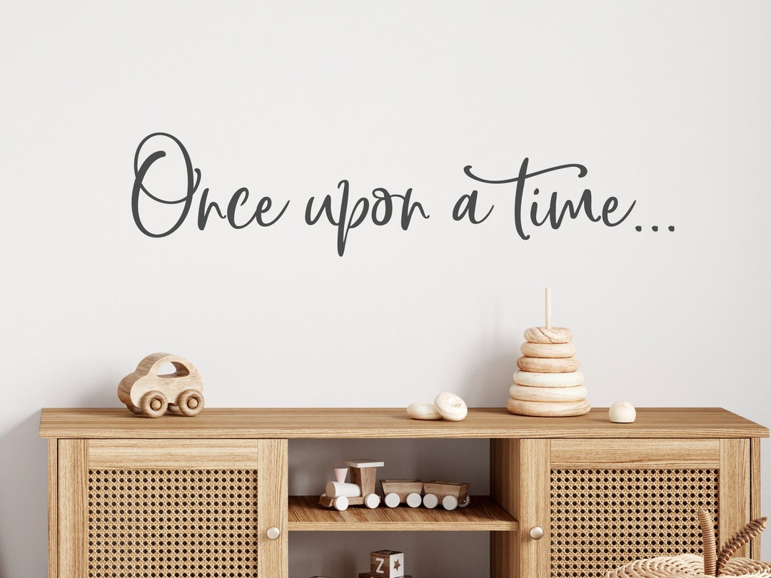 Once Upon a Time Wall Decal - Reading Wall Decal - Kids Reading Decor ...
