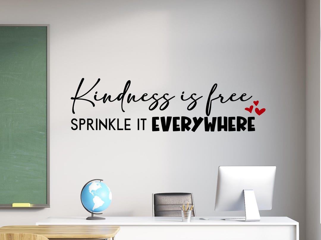 Kindness is Free Sprinkle It Everywhere - Kindness is Free Wall Decor ...