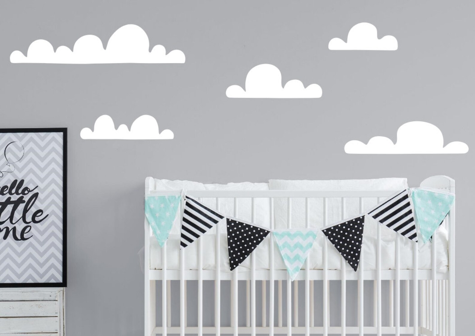 Cloud Wall Decals Cloud Vinyl Decals Cloud Wall Stickers | Etsy