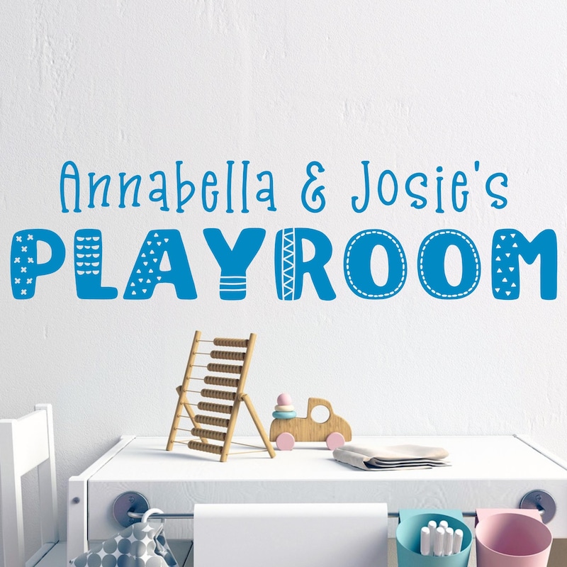 Playroom Wall Decals - Etsy