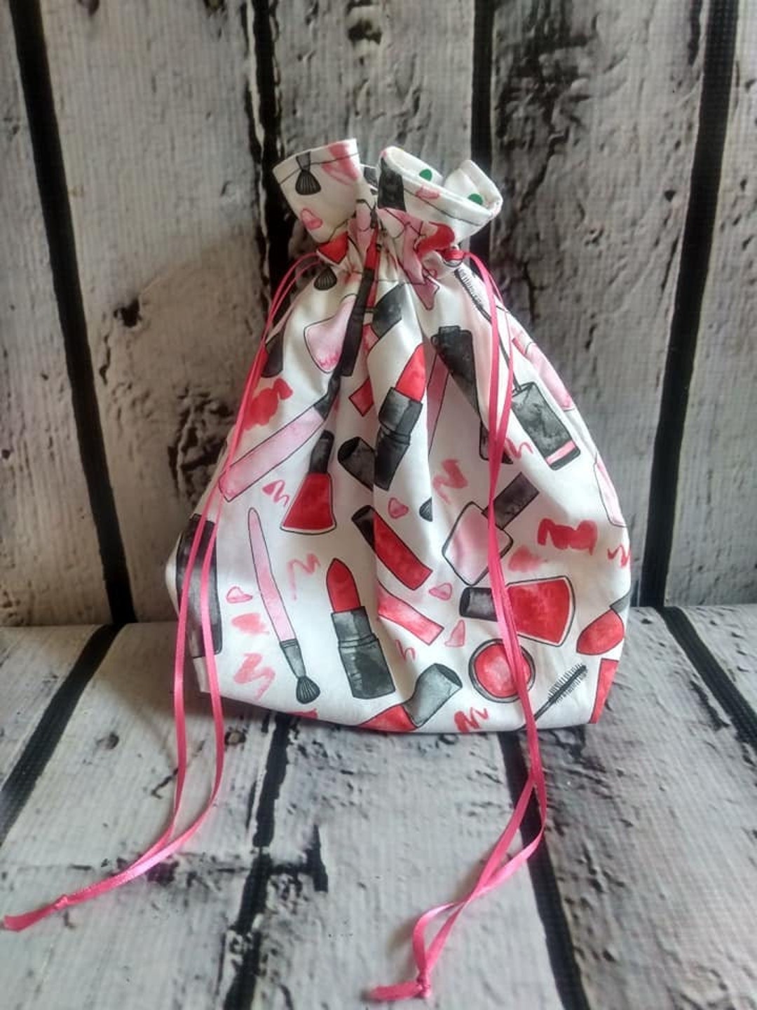 Small Fabric Drawstring Cotton Pouch - Etsy