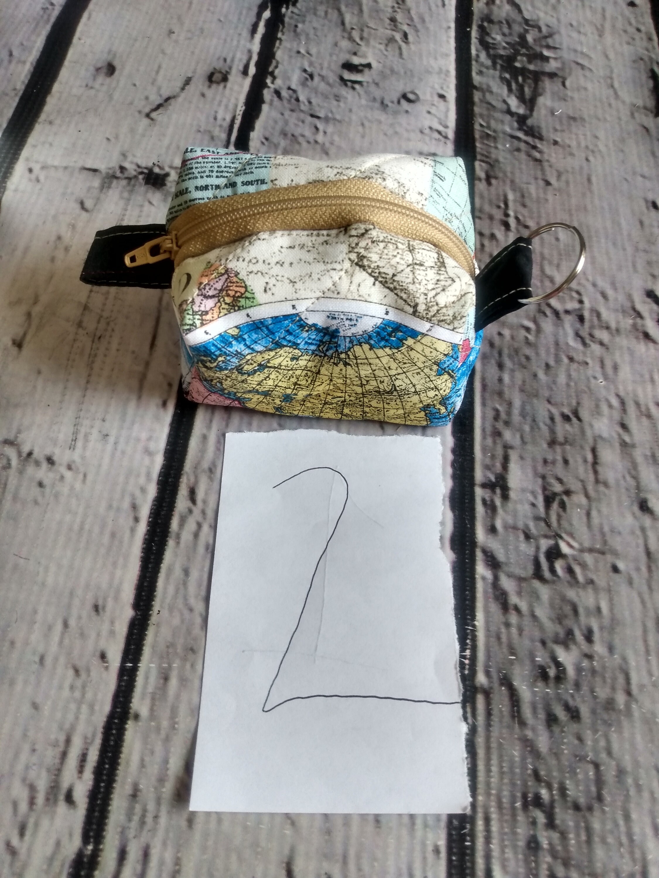 Zippered Keychain Boxy Pouches | Etsy