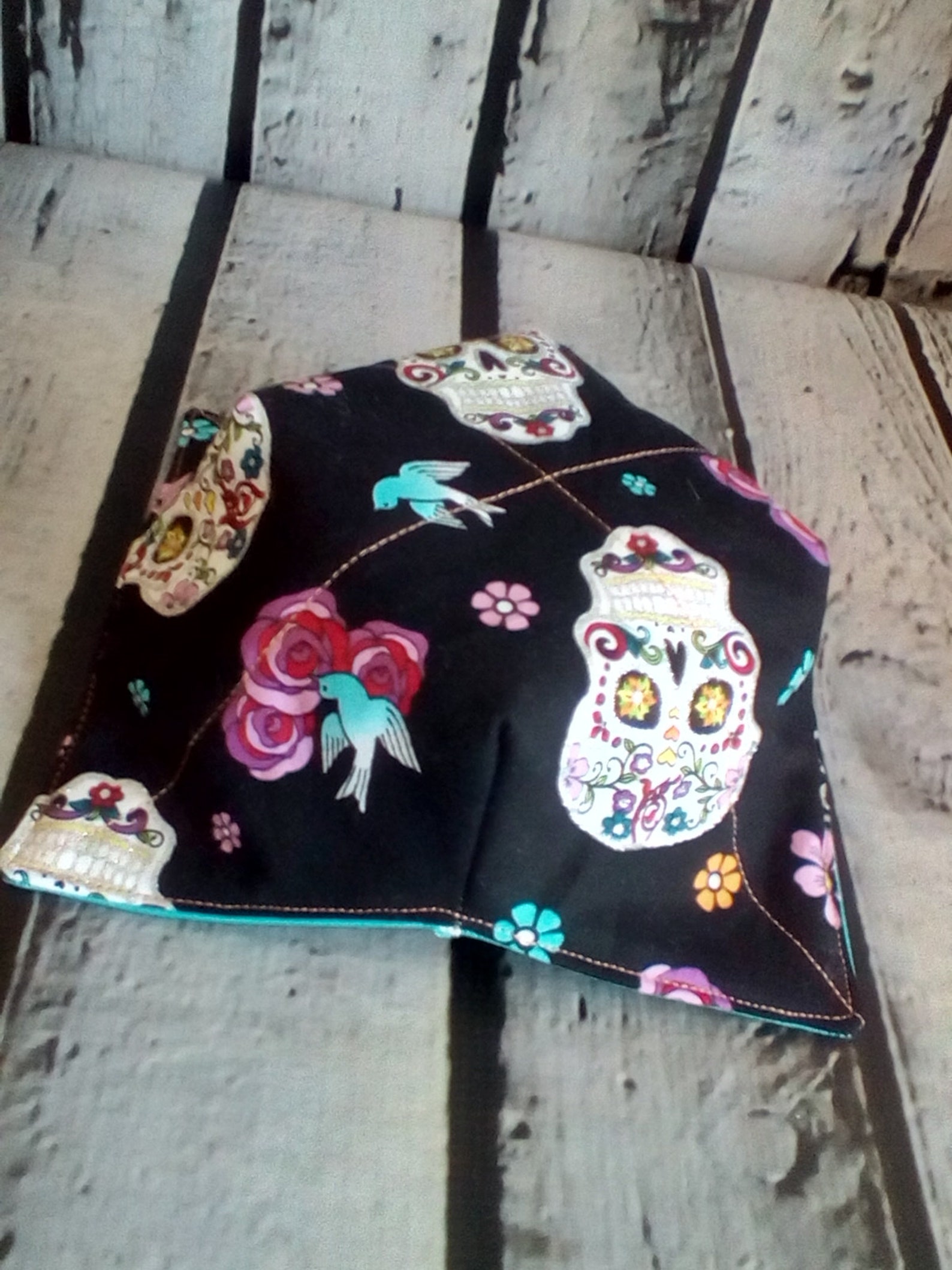 Skull Microwave Bowl Cozy | Etsy