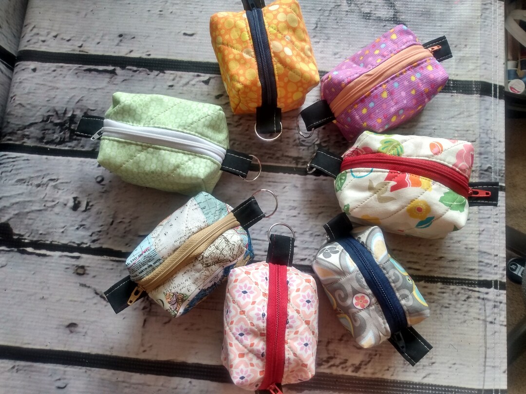 Zippered Keychain Boxy Pouches - Etsy