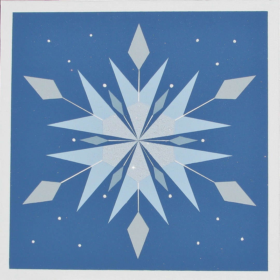 Barn Quilt,winter BEAUTY Hand-painted Barn Quilt, Hand-crafted Barn ...