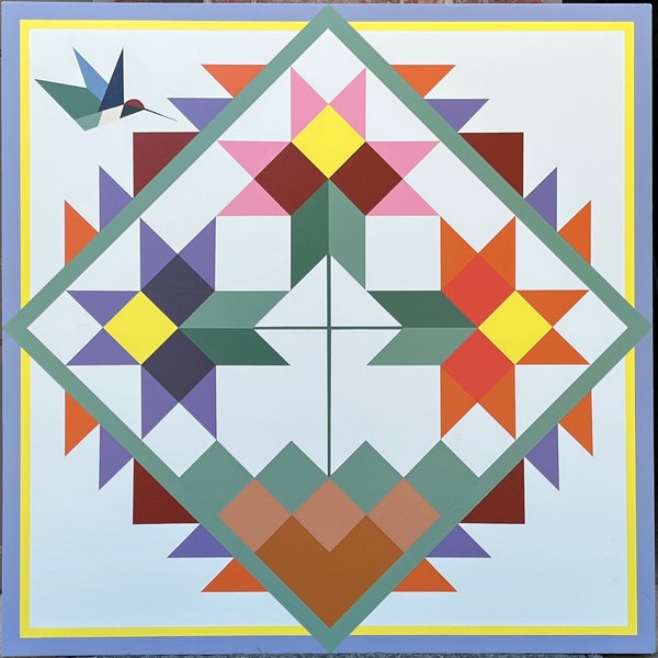 Barn Quilt 4x4 - Etsy