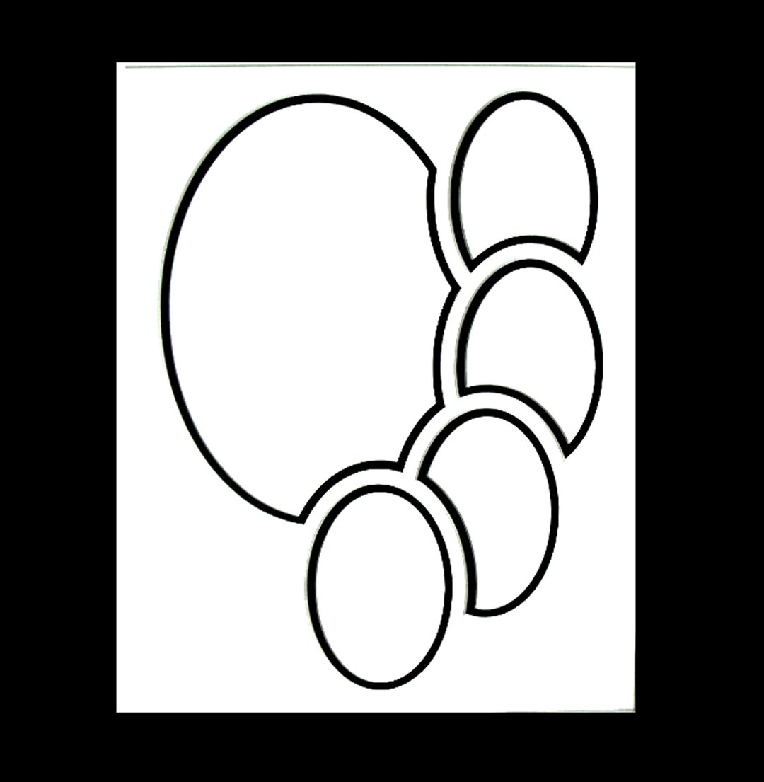 Picture Framing Mat 5 Oval Multi Opening Fits 14 X 18 Frame ...