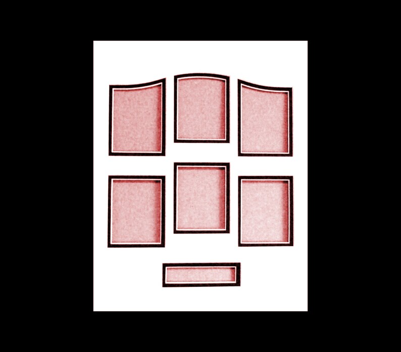 Picture Frame Double Mat Multi Openings Collage Matting - Etsy.de