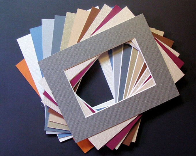 12 Fabric Picture Frame Mats 7x9 Inch With Exact 4x6 Inch Opening Great ...
