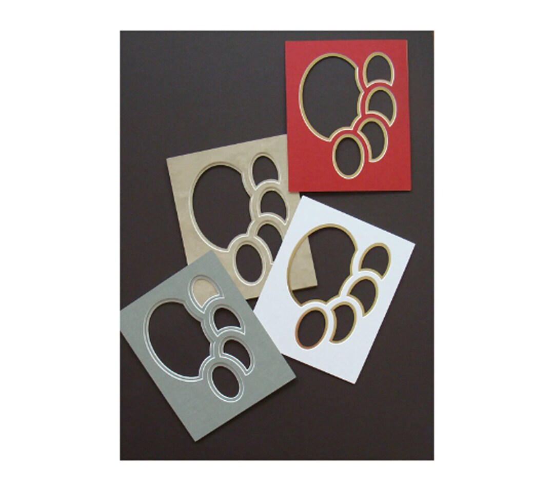 Oval Collage Mat: 5-opening Acid-free Photo Matting for 8x10 Frame - Etsy