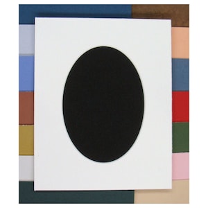 Picture Framing Mat Oval Opening: Choose Size and Color Conservation ...