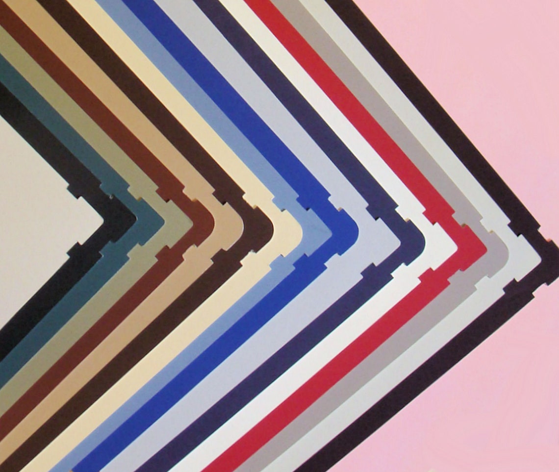 Picture Framing Mat Oval Opening Two Layer Matting Choose Size & Color ...