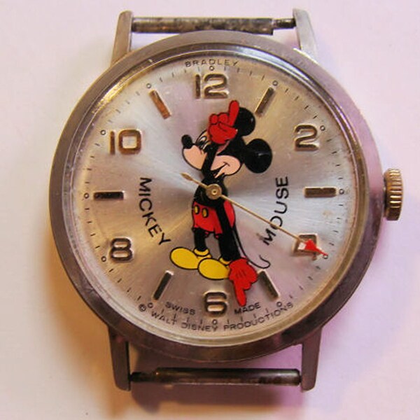 Glass Mickey Mouse Watch - Etsy