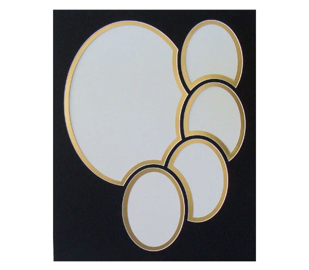 Picture Framing Mat 5 Oval Multi Opening Fits 16 X 20 Inch Frame ...